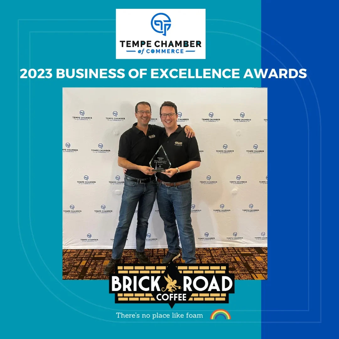 Brick Road Coffee Takes Home a 2023 Business of Excellence Award from